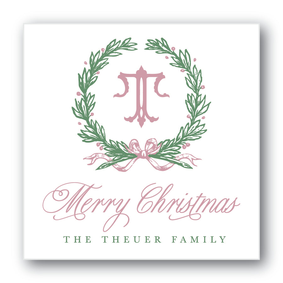 The Theuer Family Christmas Sticker – Ledgewood Fine Stationery
