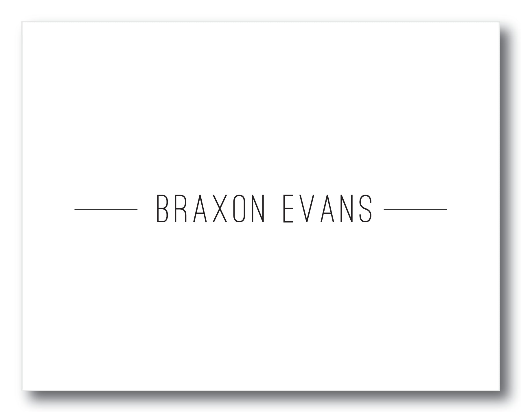 The Braxon Folded Note Card – Ledgewood Fine Stationery