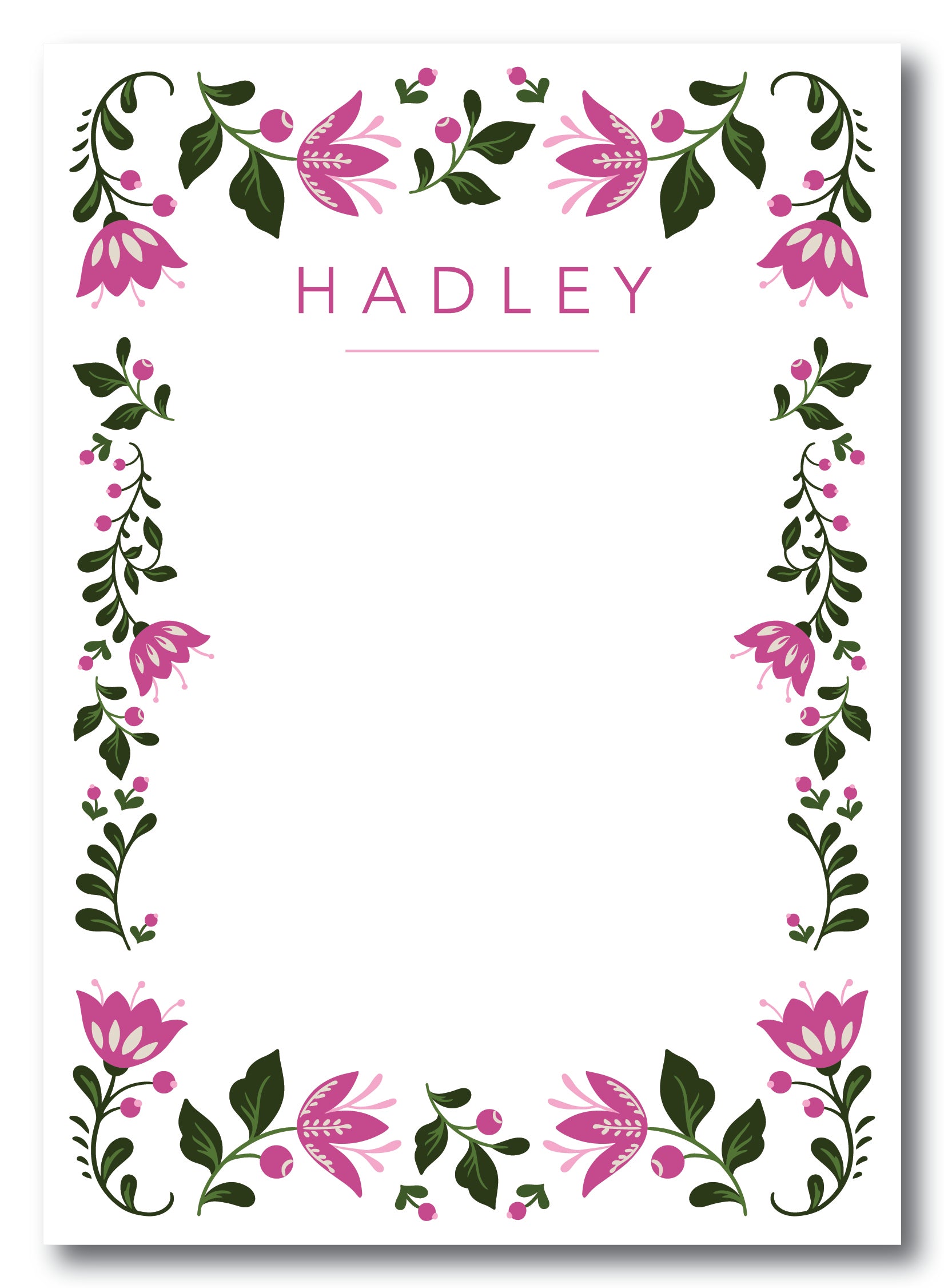 The Hadley Notepad – Ledgewood Fine Stationery